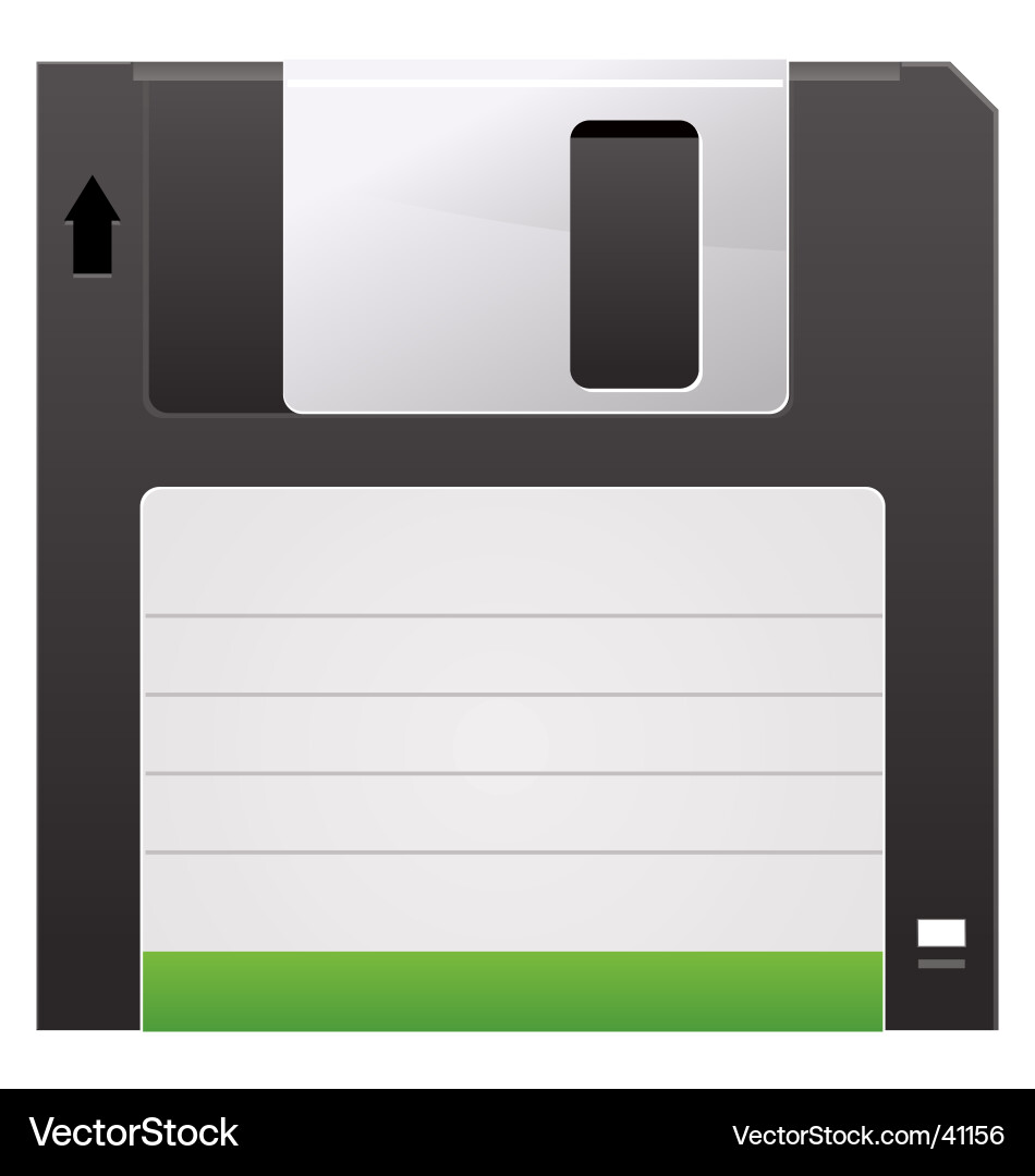 Diskette floppy disk Royalty Free Vector Image