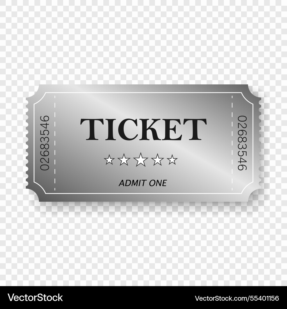 Entry ticket Royalty Free Vector Image - VectorStock