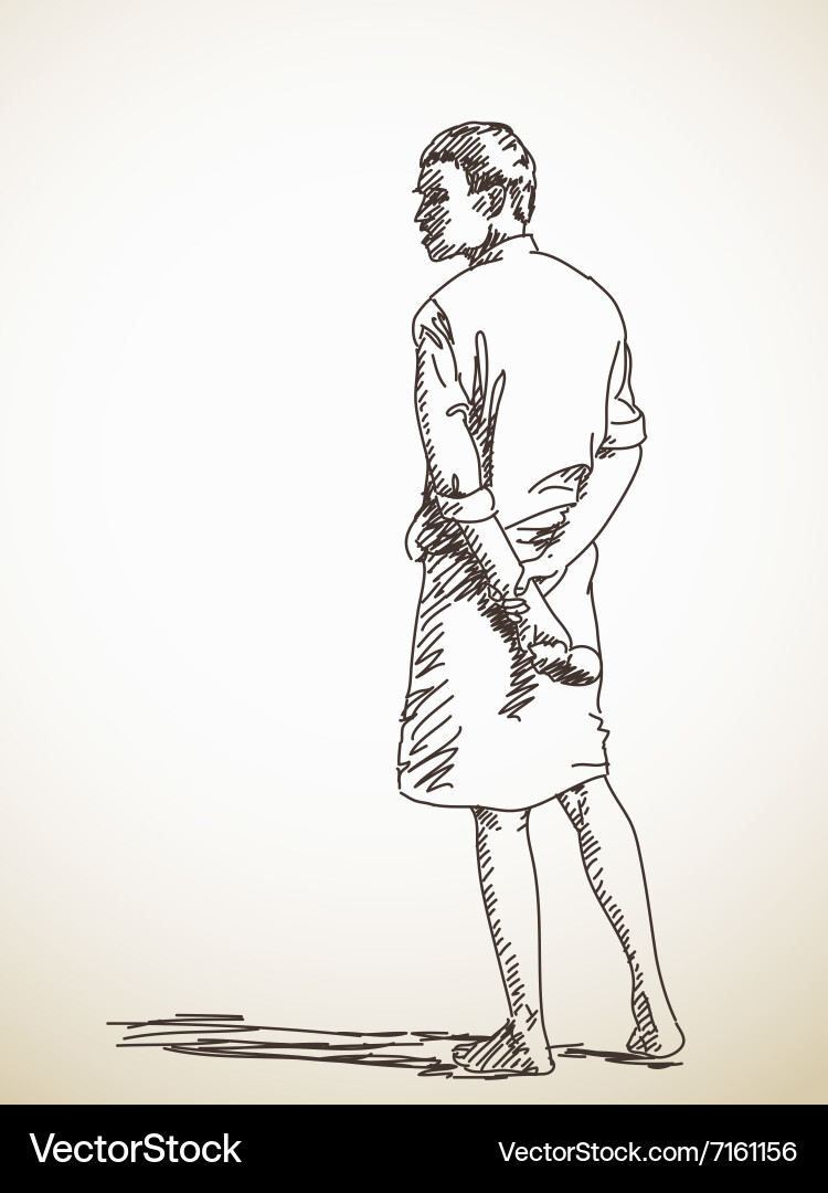 Man in lungi Royalty Free Vector Image - VectorStock