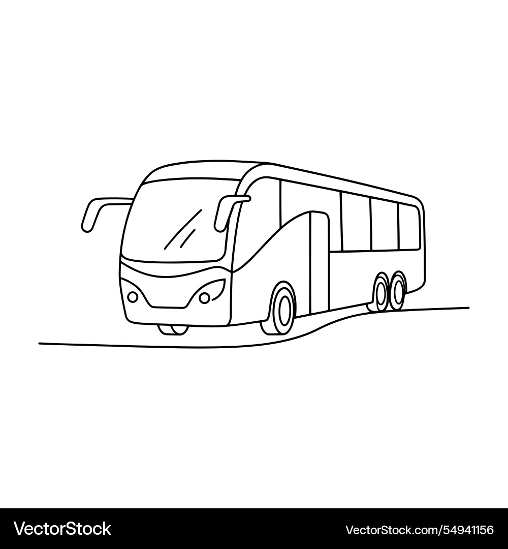 Shuttle bus other transport types isolated Vector Image