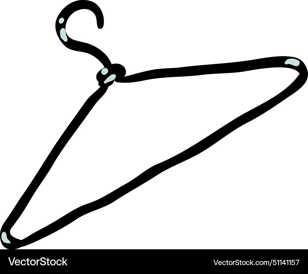 Hanger - hand drawn doodle icon Royalty Free Vector Image