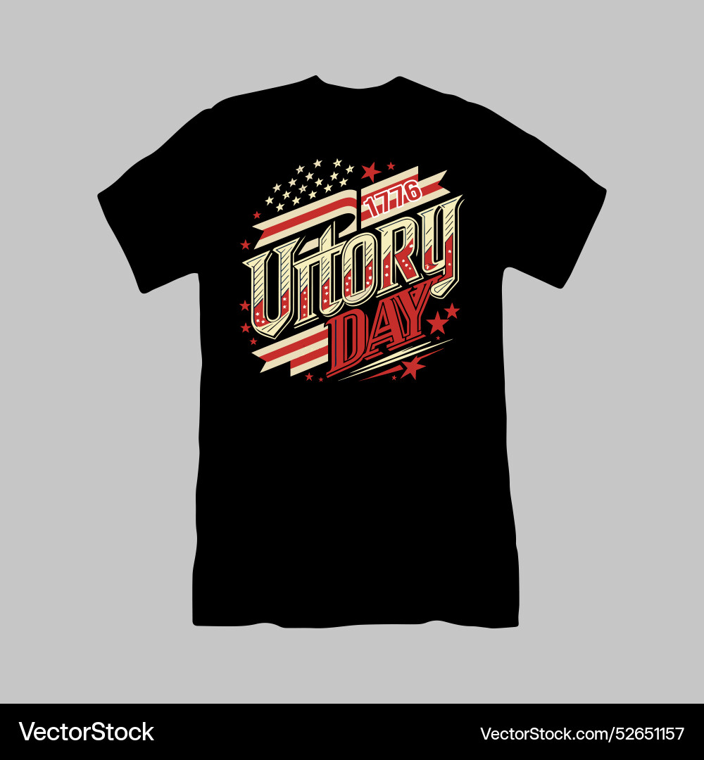 Victory day t shirt design Royalty Free Vector Image