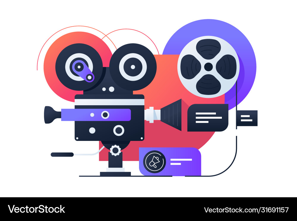 Video camcorder structure Royalty Free Vector Image