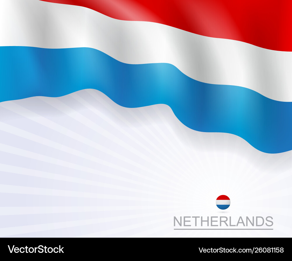 Netherlands flags brochure design banner Vector Image