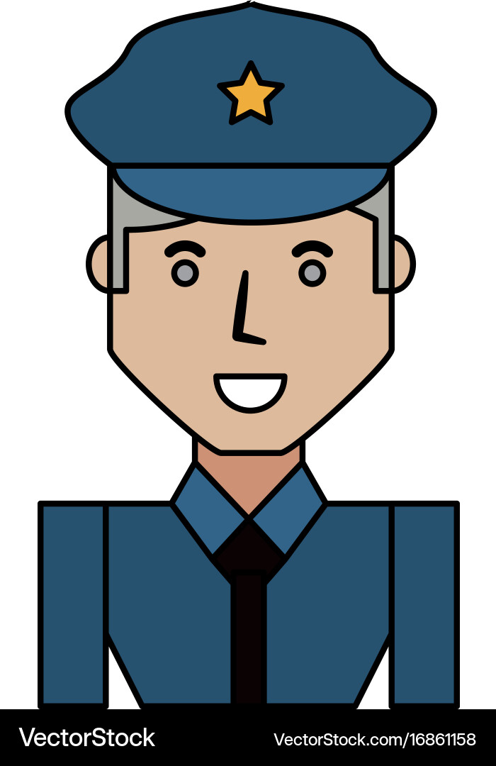 Police officer cartoon Royalty Free Vector Image