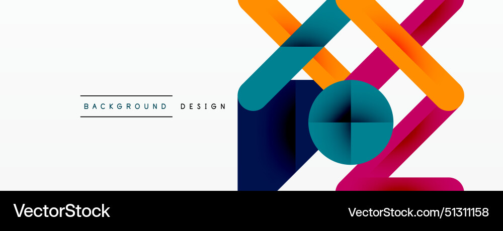 Vibrant geometric background with electric blue Vector Image