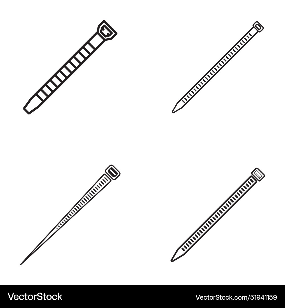 Cable tie icon symbol Royalty Free Vector Image