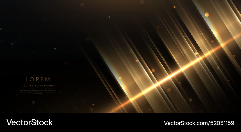 Elegant scene luxury golden lighting effect Vector Image