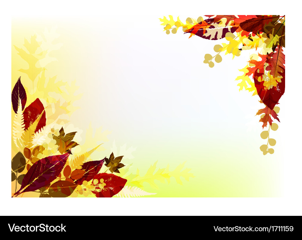 Fall background Royalty Free Vector Image - VectorStock