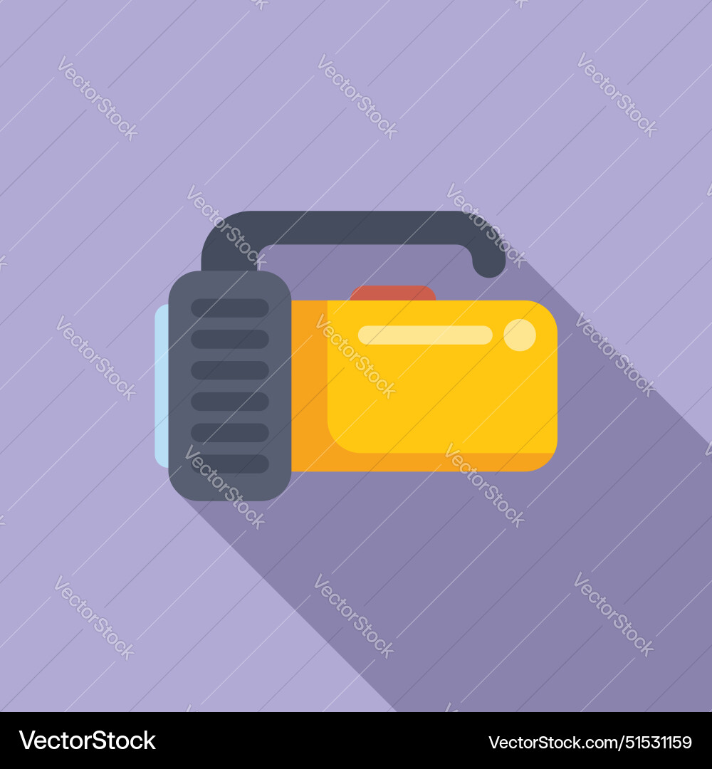 Handheld flashlight is being used to illuminate Vector Image