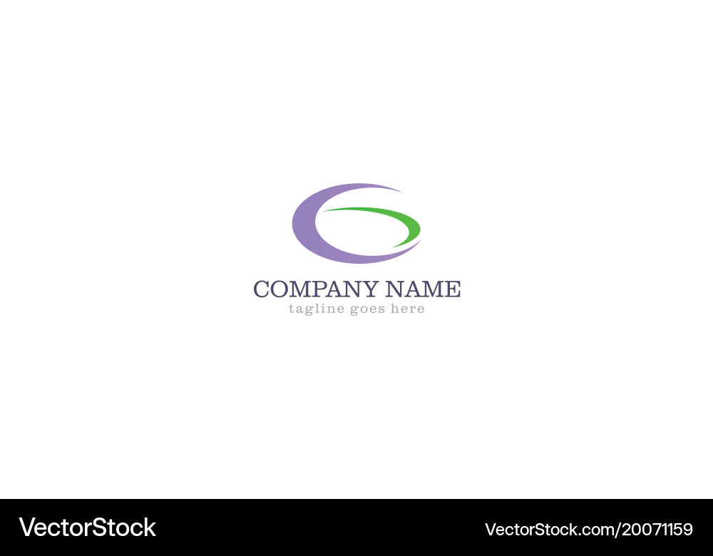 Letter g abstract curve logo Royalty Free Vector Image
