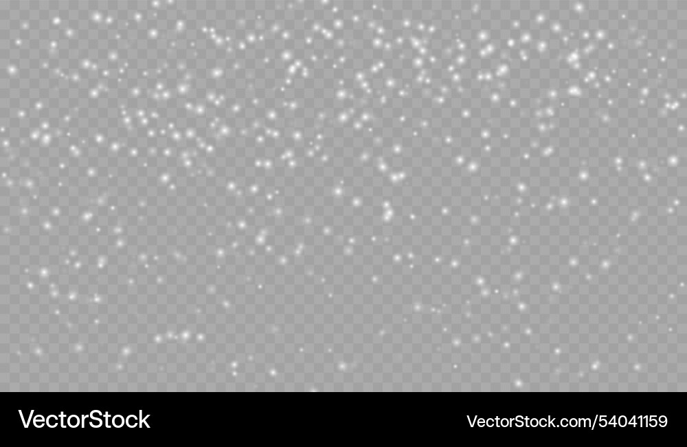 Realistic falling snow Royalty Free Vector Image