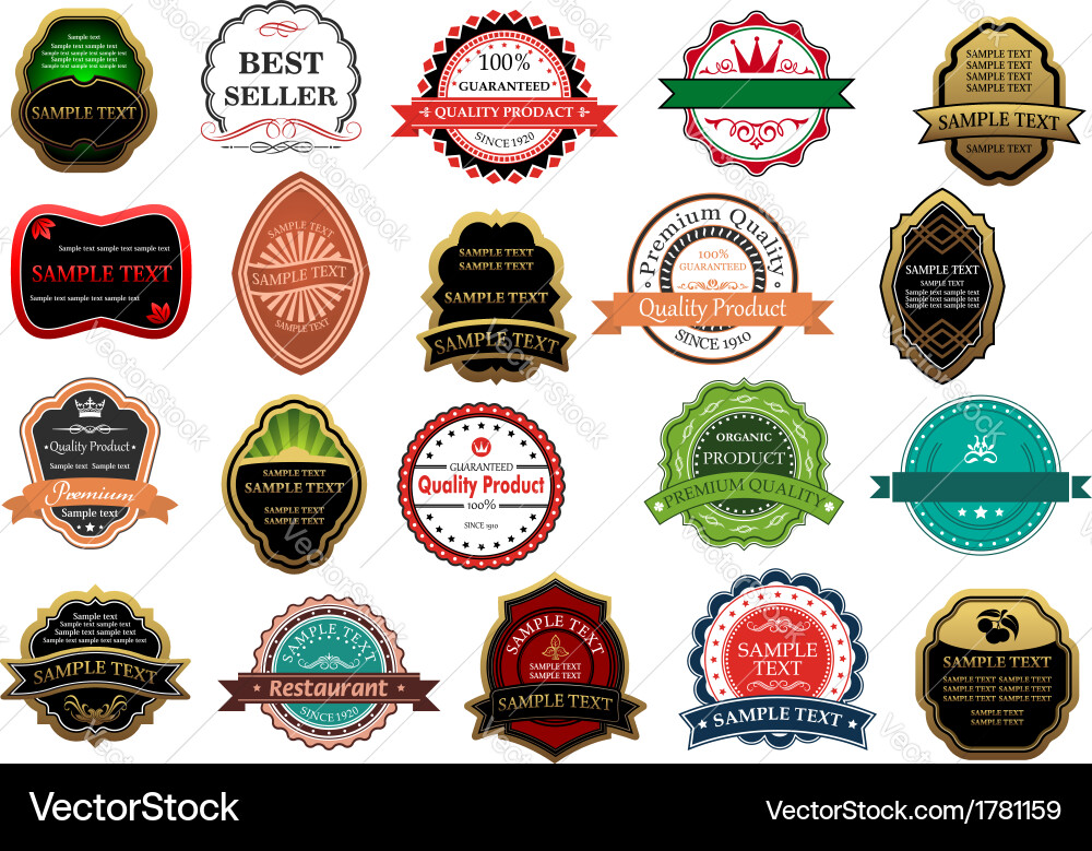 Retail labels and banners Royalty Free Vector Image