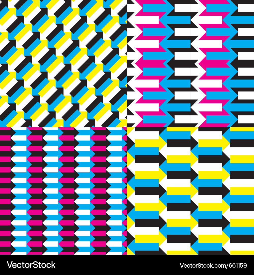 Seamless arrow patterns Royalty Free Vector Image