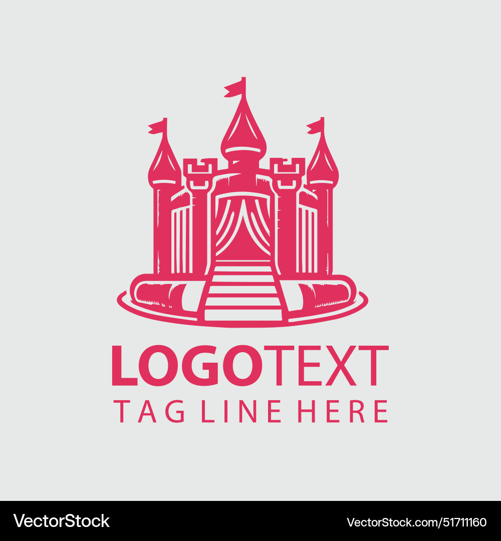 Bouncy castle logo Royalty Free Vector Image - VectorStock