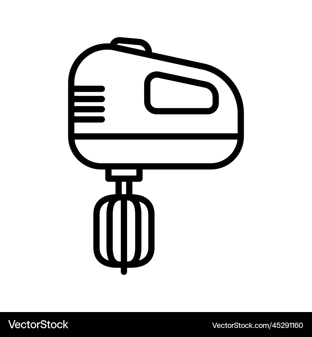 Electrical hand mixer icon kitchen appliance Vector Image