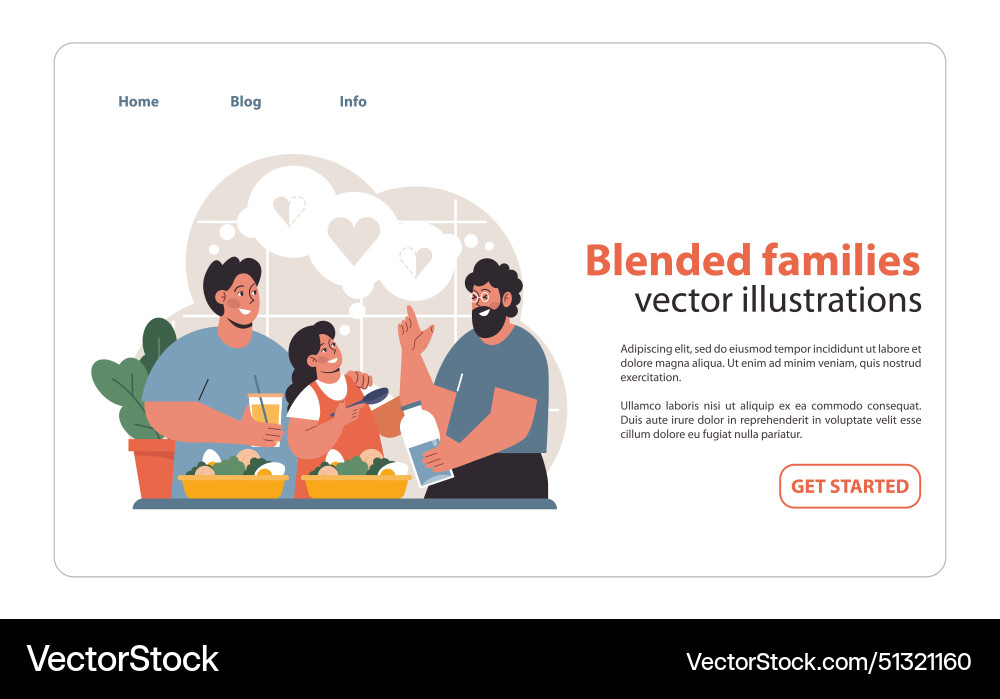 Modern family dynamics two loving men prepare Vector Image