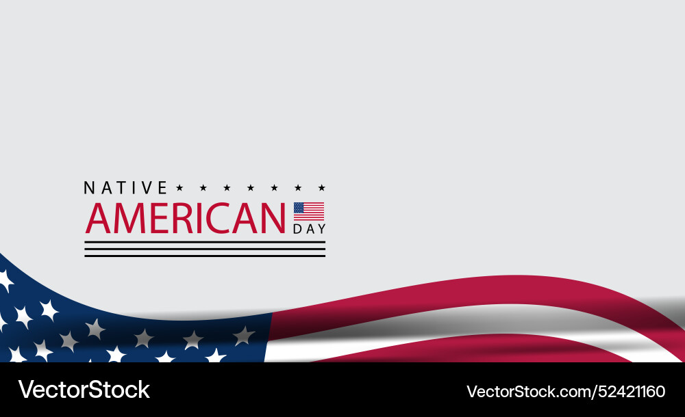 Recognizing native american heritage a tribute Vector Image