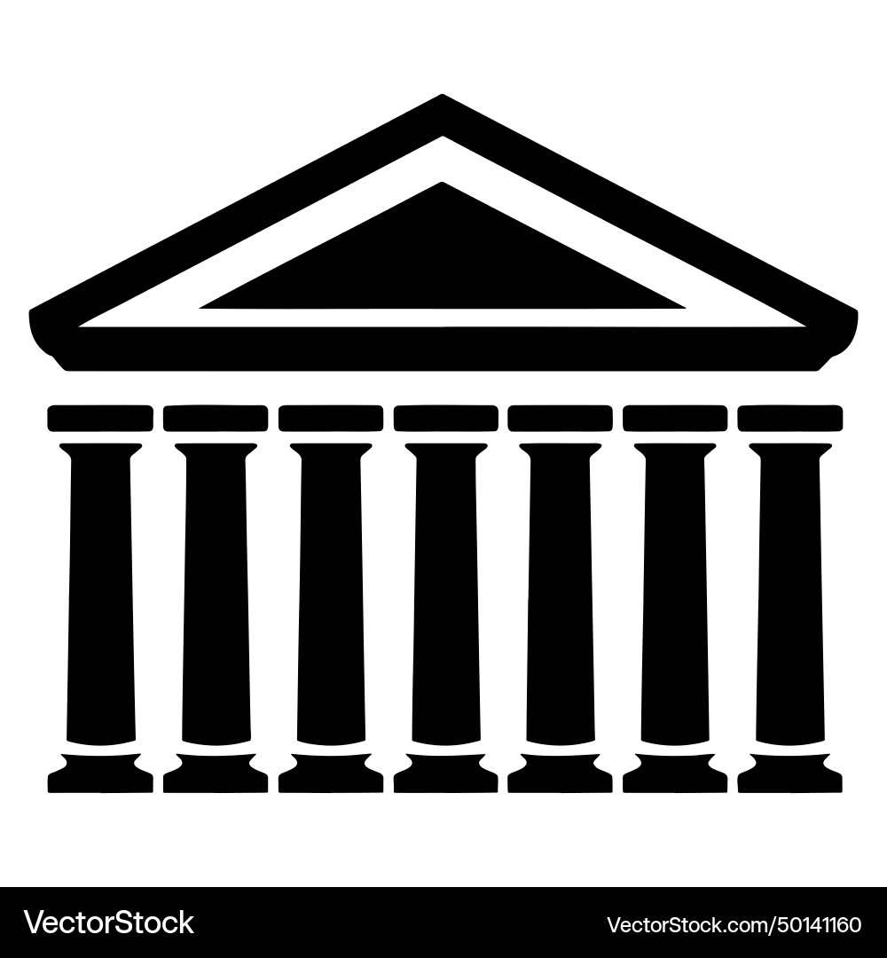 Simple bank logo Royalty Free Vector Image - VectorStock