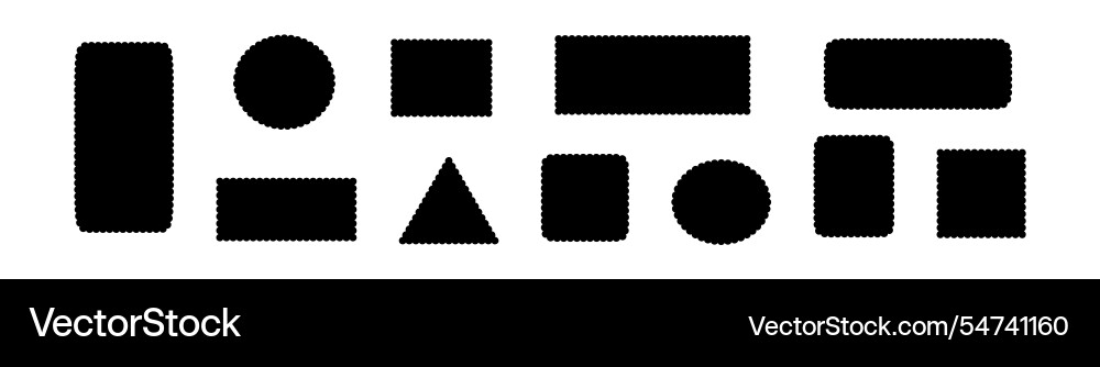 Vintage postage stamp frame with square edges Vector Image