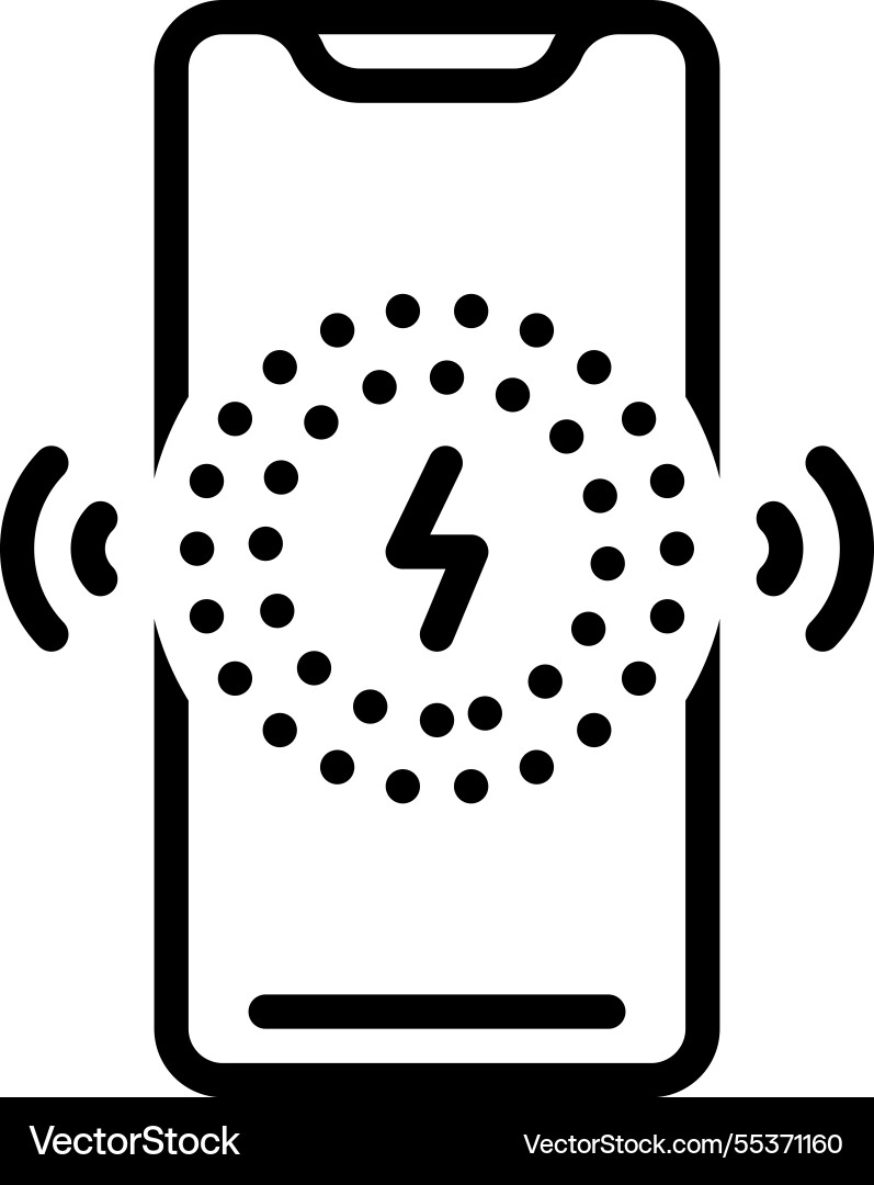 Wireless charging Royalty Free Vector Image - VectorStock