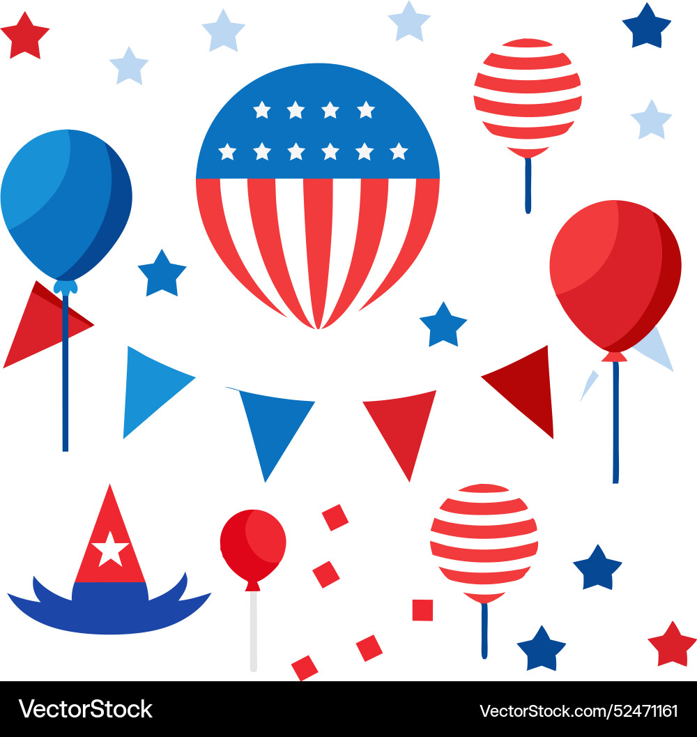American independence day 4th of july holiday Vector Image