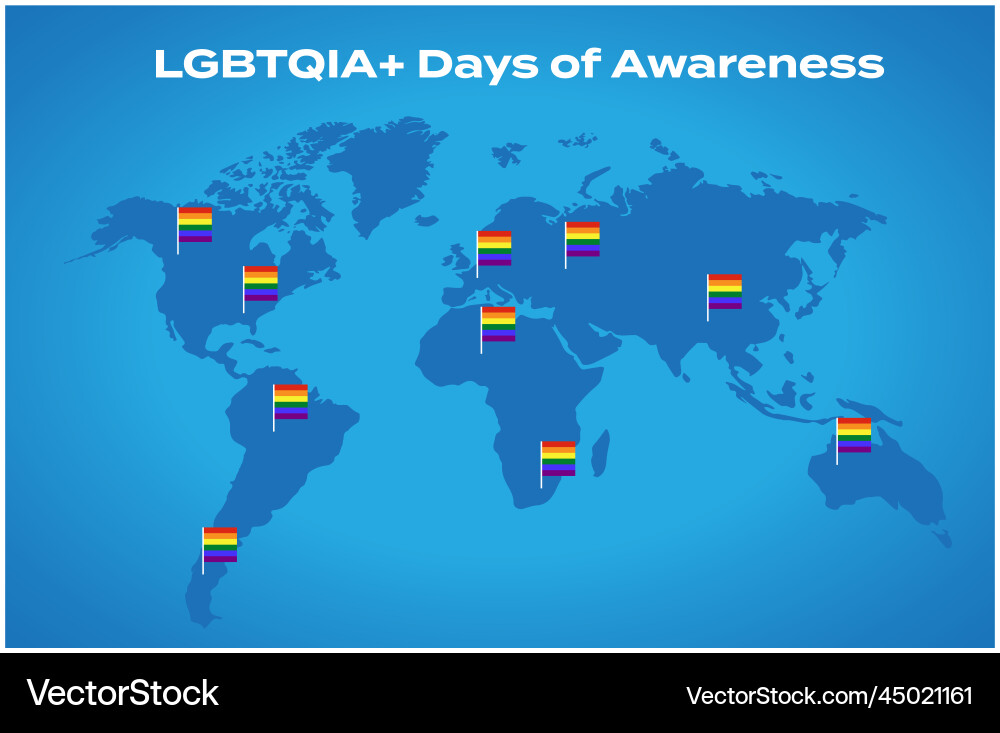 Lgbt flag world symbol human pride Royalty Free Vector Image