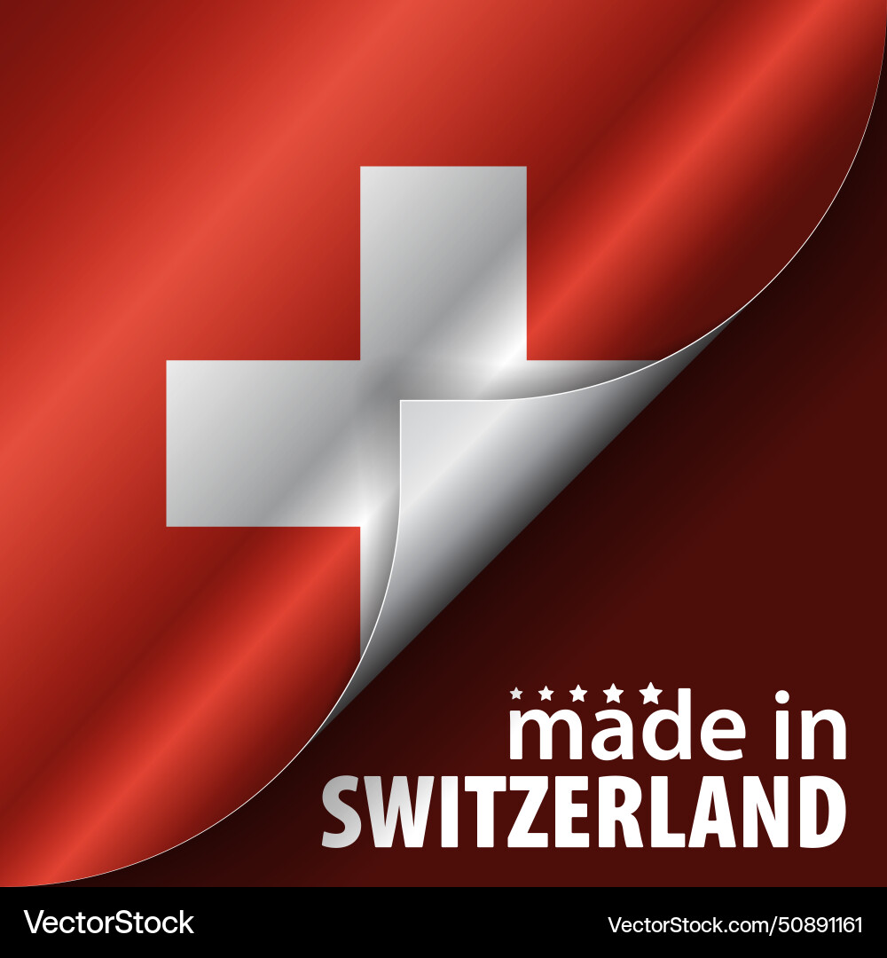 Made in switzerland graphic and label Royalty Free Vector