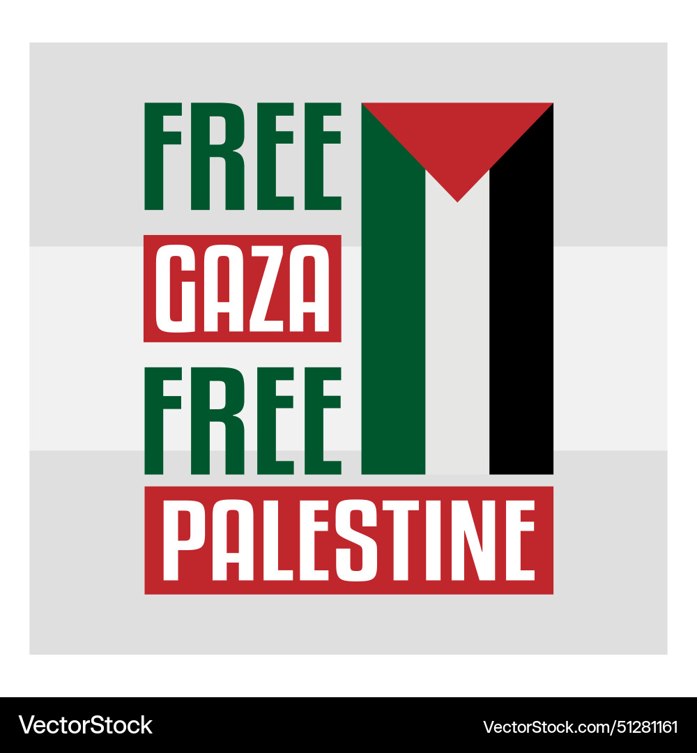 Palestine svg free gaza Royalty Free Vector Image