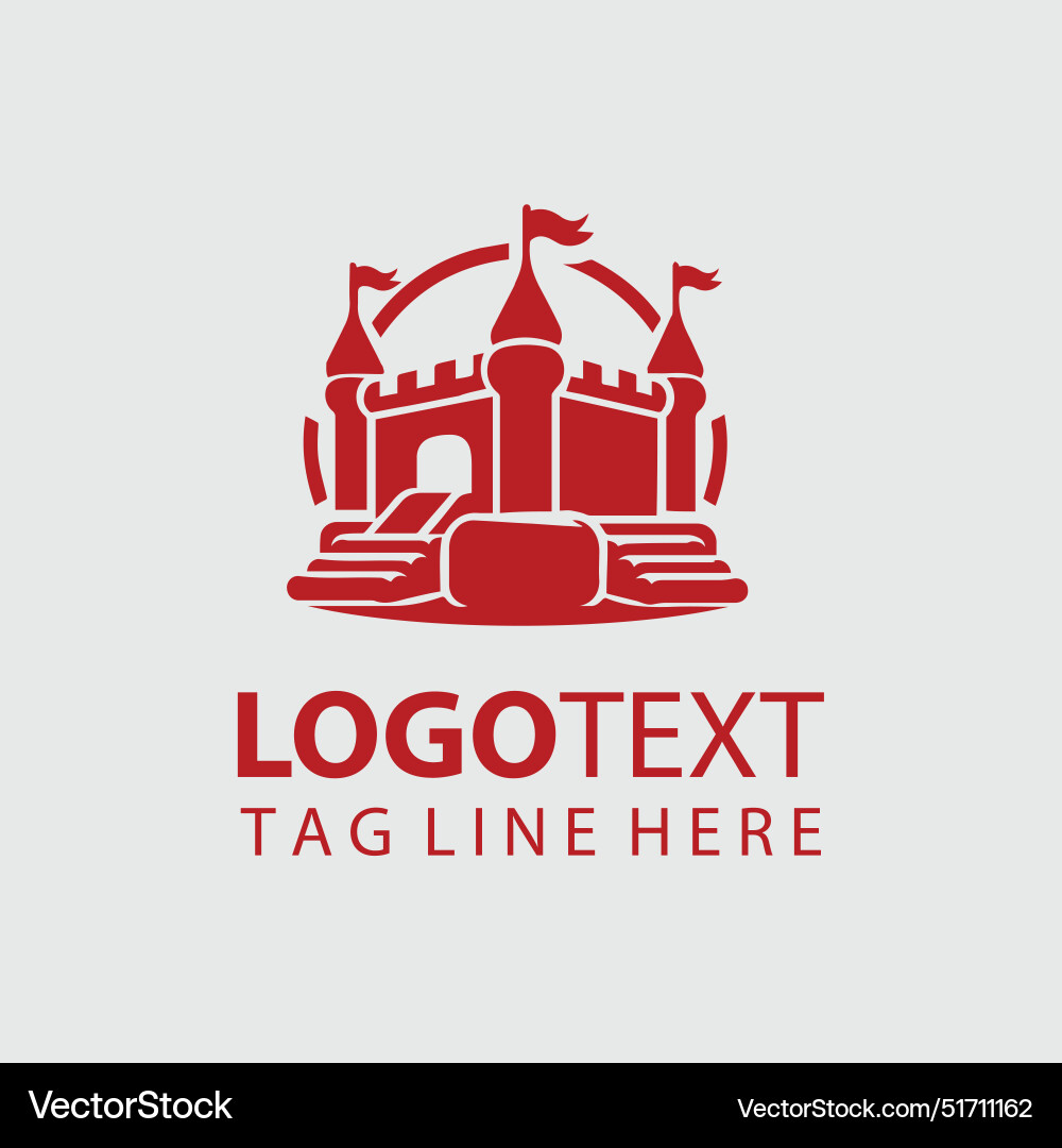 Bouncy castle logo Royalty Free Vector Image - VectorStock