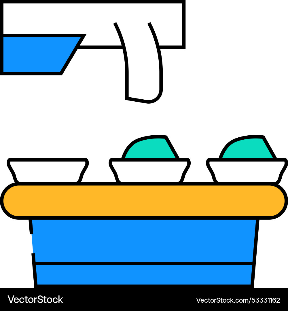 Food conveyor icon color Royalty Free Vector Image