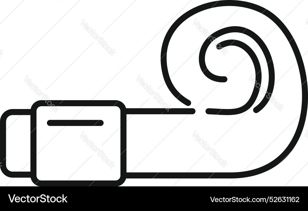 Party blower icon depicting celebrating Royalty Free Vector