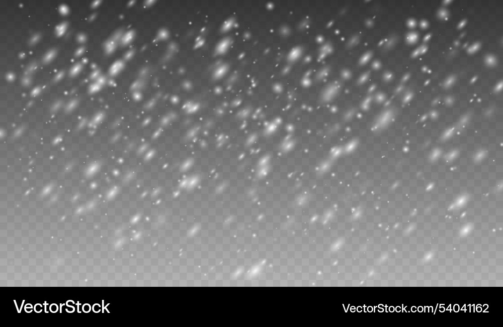 Realistic falling snow Royalty Free Vector Image