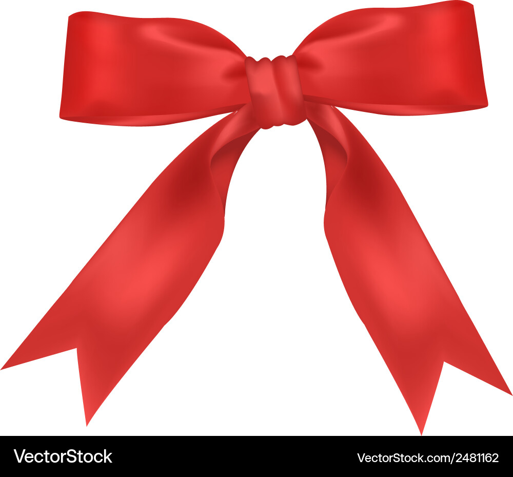 Red wide ribbon Royalty Free Vector Image - VectorStock