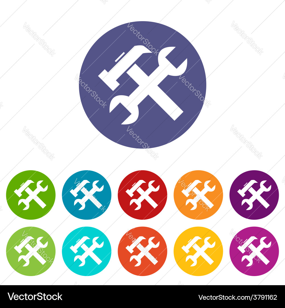 Repair flat icon Royalty Free Vector Image - VectorStock