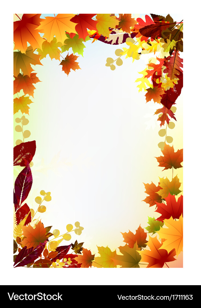 Fall background Royalty Free Vector Image - VectorStock