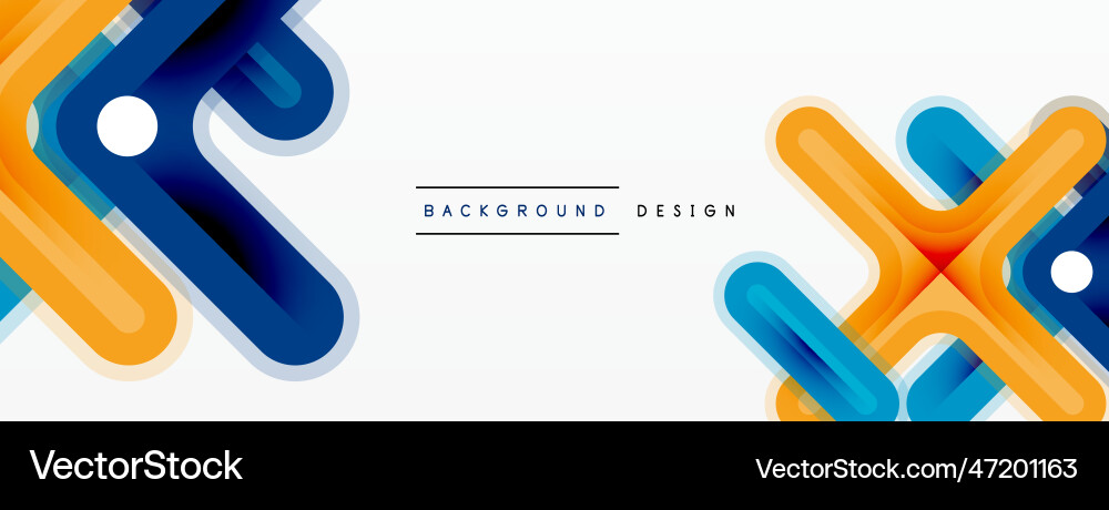 Minimal geometric background cross line design Vector Image