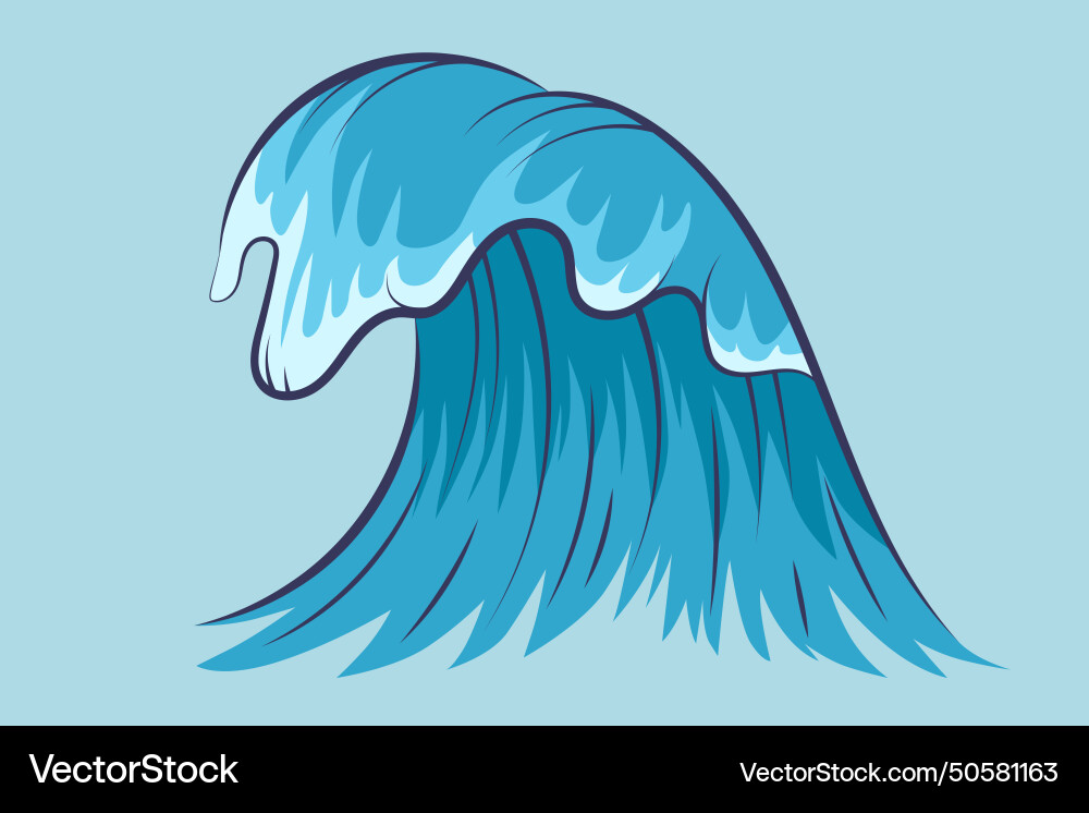 Ocean Wave Splash Royalty Free Vector Image - VectorStock
