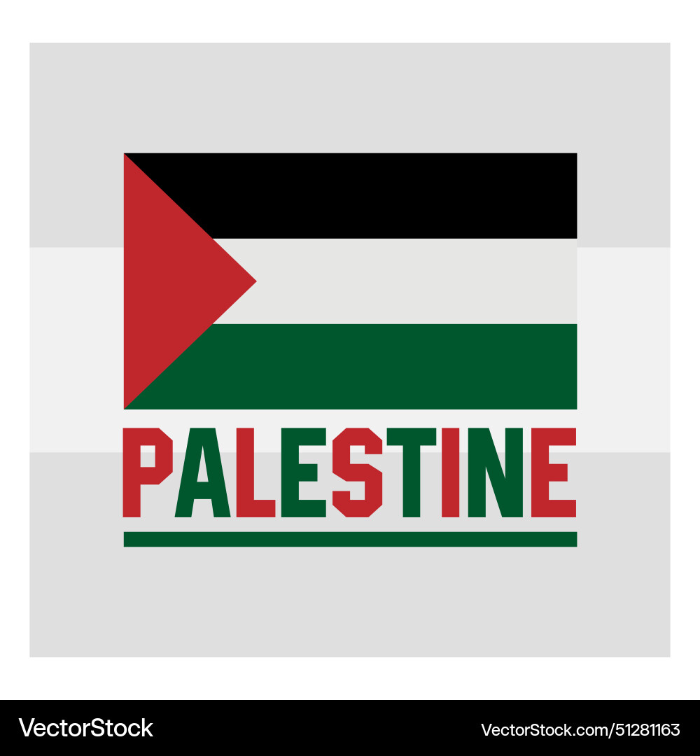 Palestine svg free gaza typography Royalty Free Vector Image