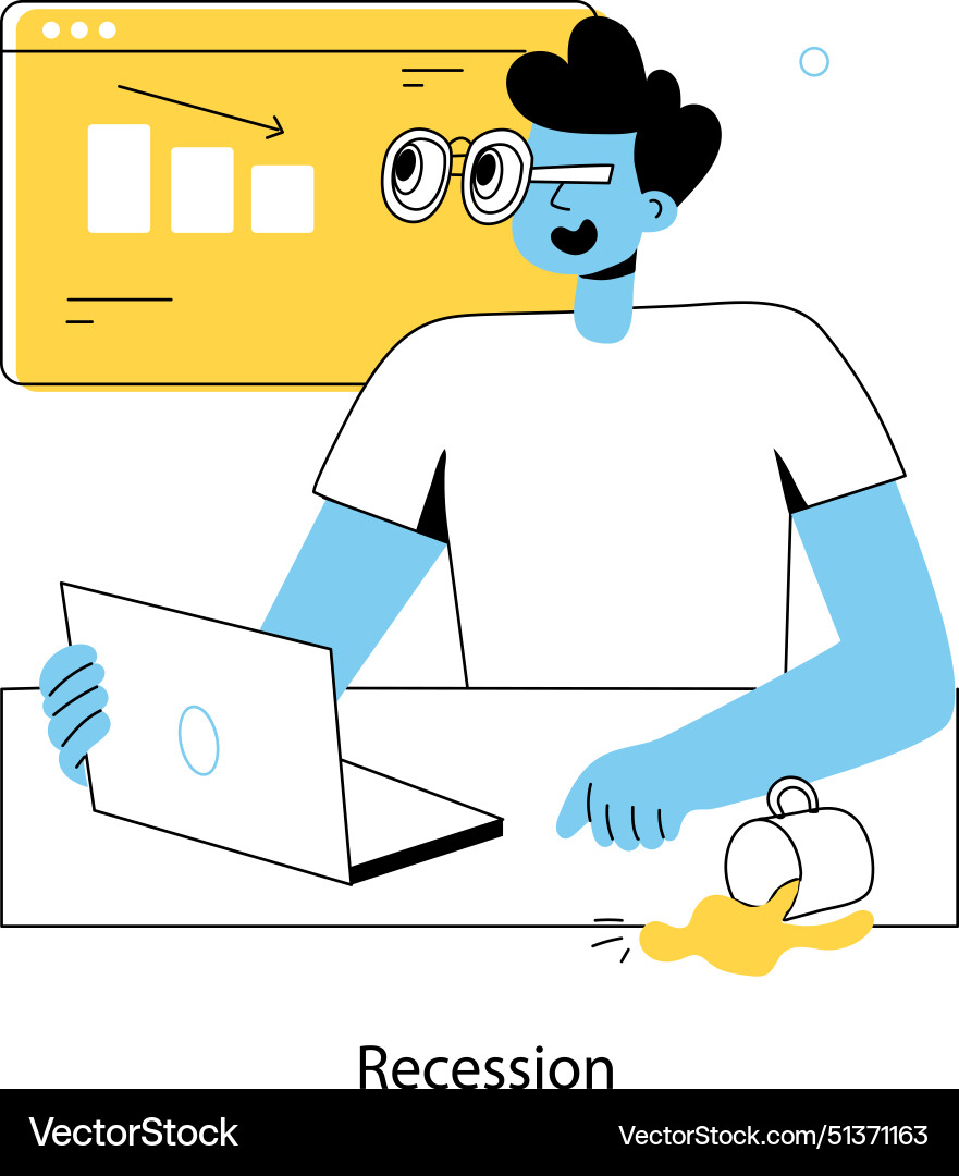 Recession Royalty Free Vector Image - VectorStock