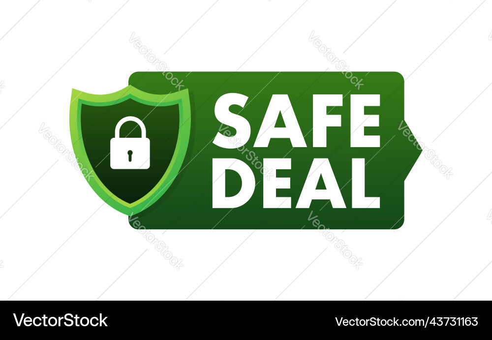 Safe Deal Check Mark Icon international Lizenzfreier Vektor