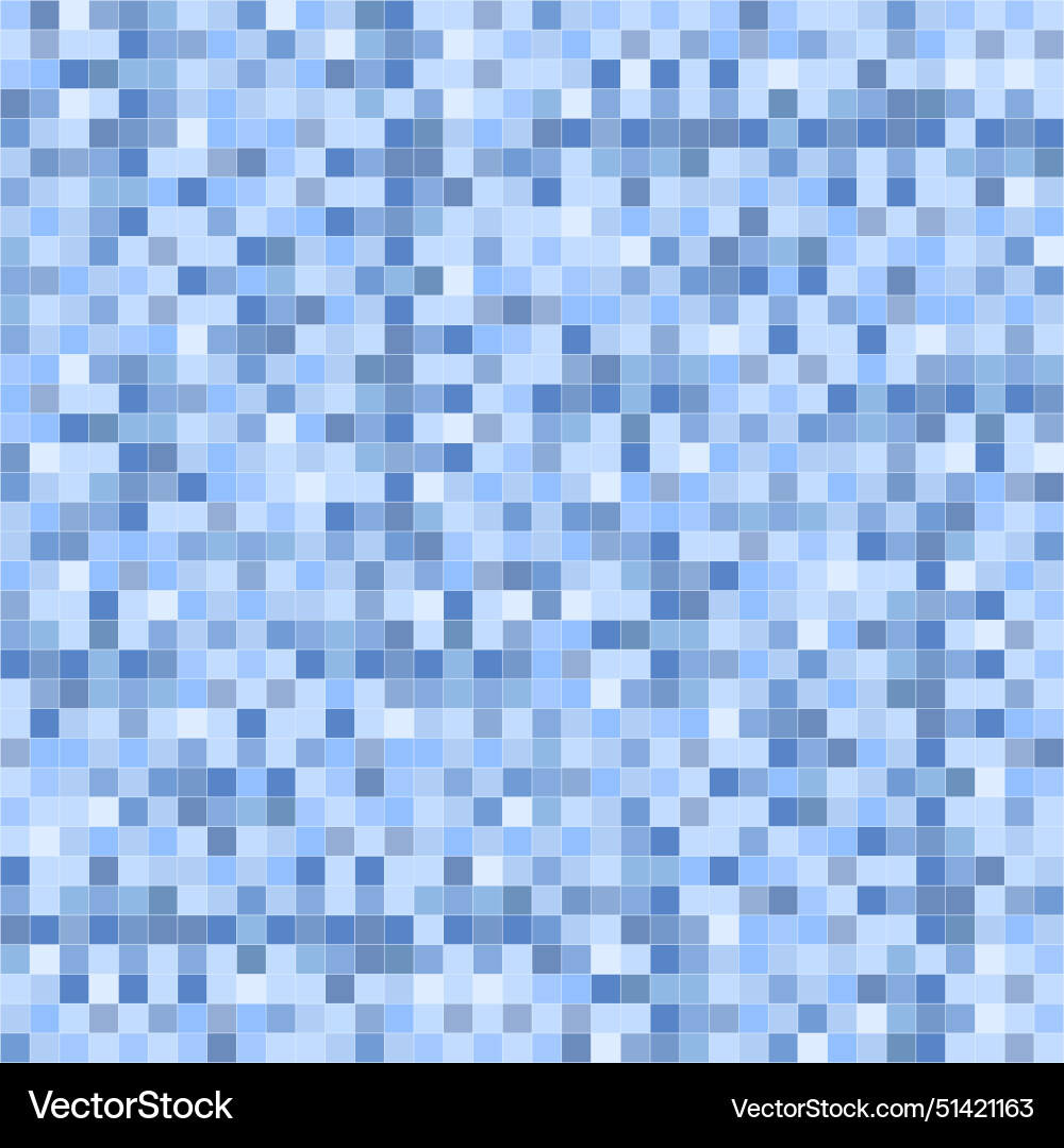 Seamless square geometric pattern blue mosaic Vector Image