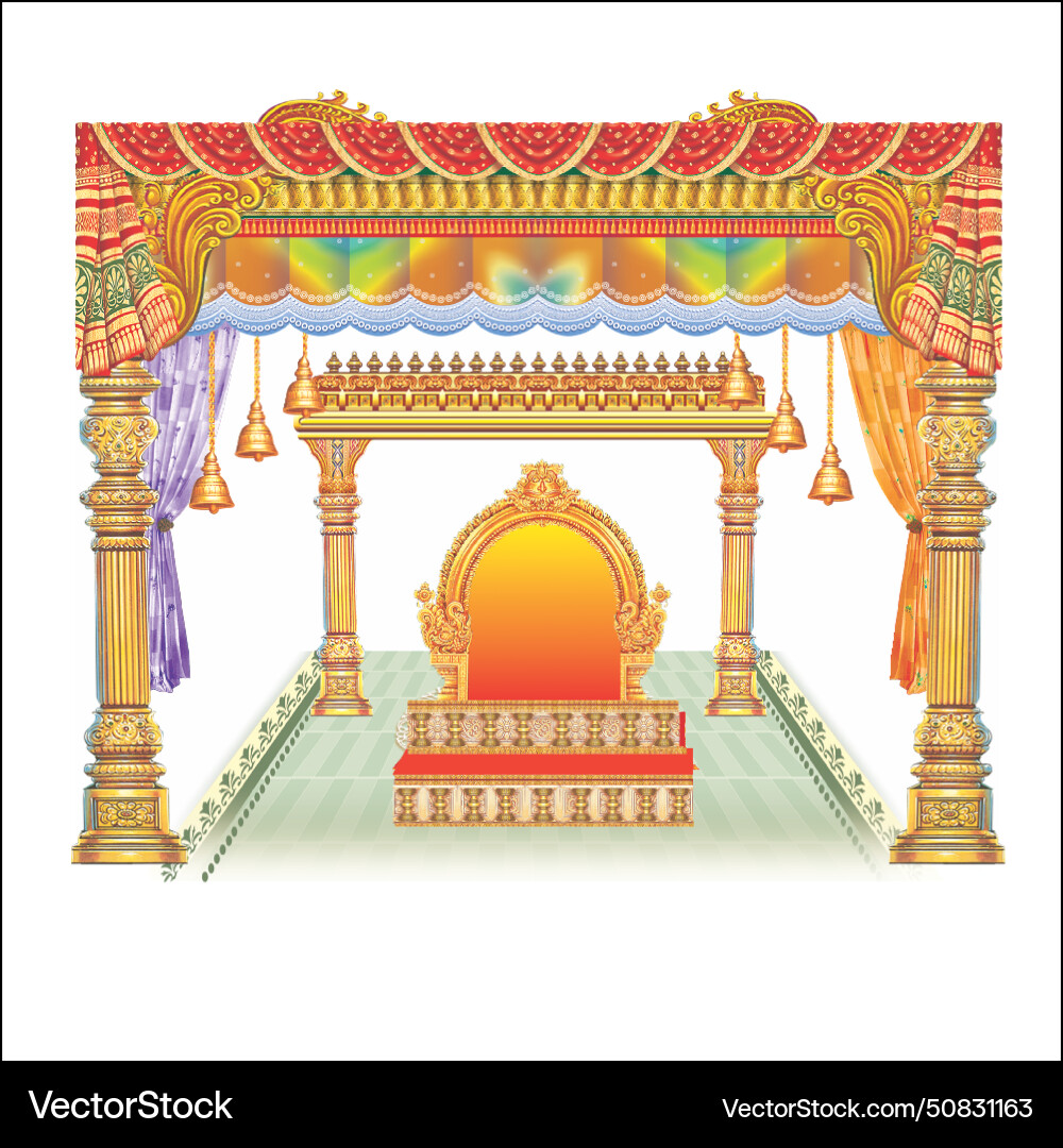 Wedding gate design file 3 Royalty Free Vector Image