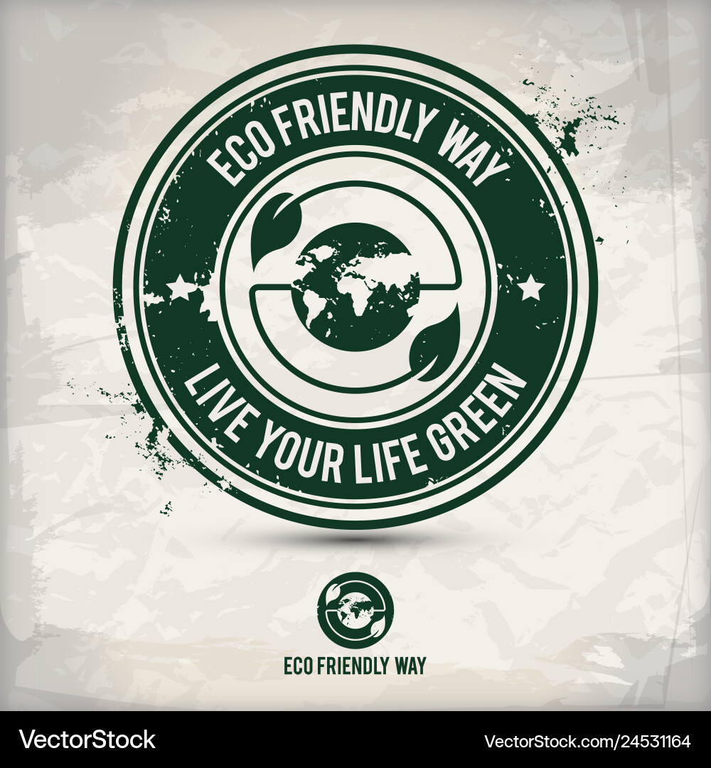 Alternative eco way stamp Royalty Free Vector Image