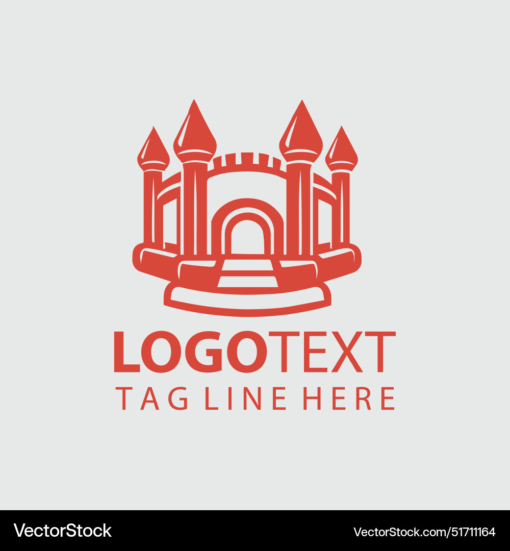 Bouncy castle logo Royalty Free Vector Image - VectorStock