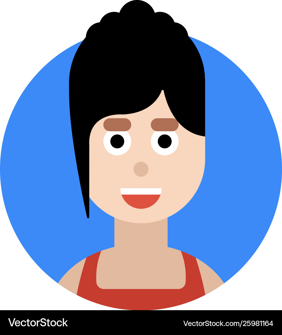 Fashion model avatar Royalty Free Vector Image