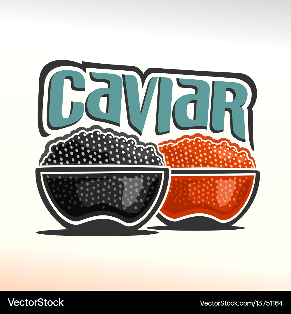 Logo of caviar Royalty Free Vector Image - VectorStock