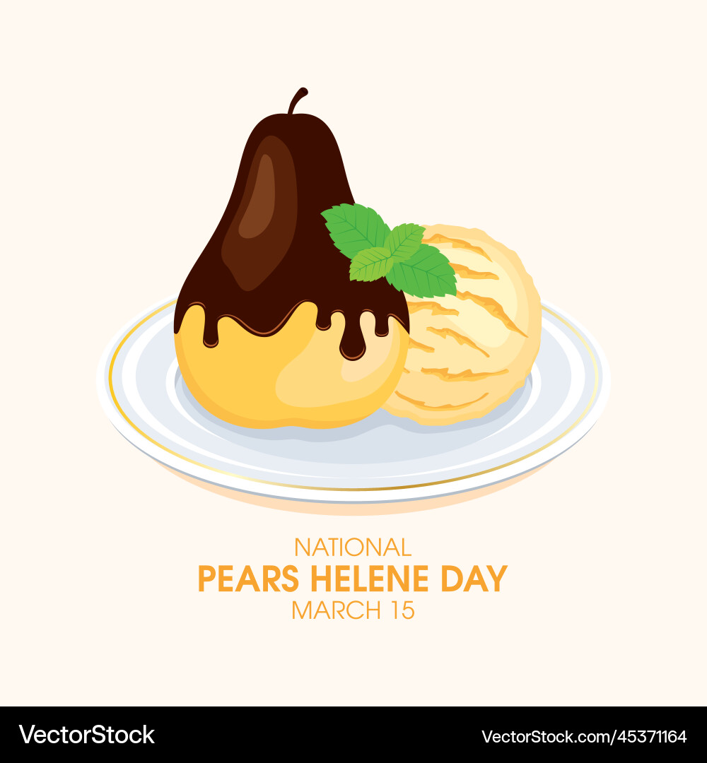 National pears helene day poster Royalty Free Vector Image