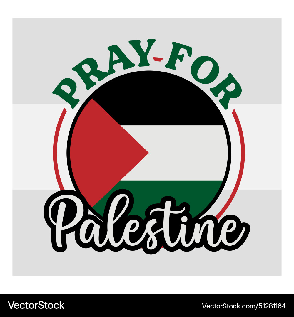 Palestine svg pray for gaza Royalty Free Vector Image