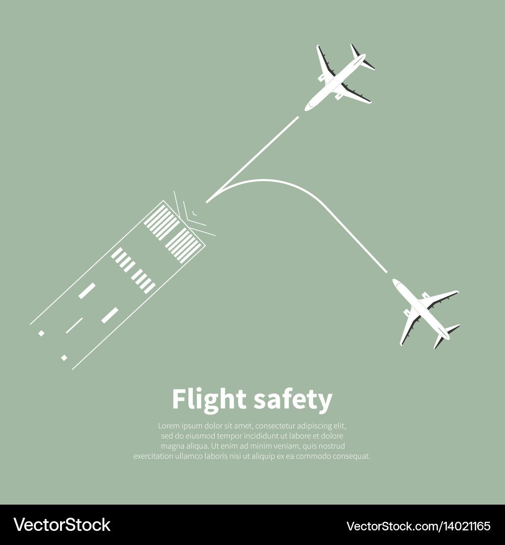 Aviation safety Royalty Free Vector Image - VectorStock